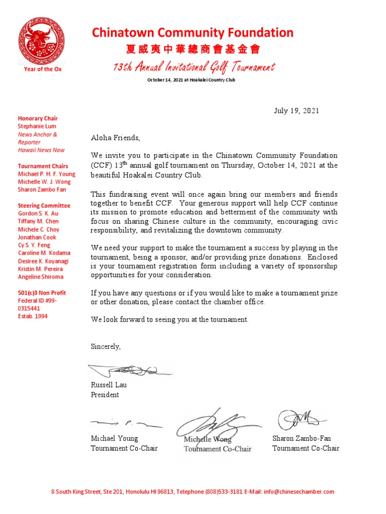 2021 CCF Golf Tournament Flyer & Registration Form | PDF | Business ...