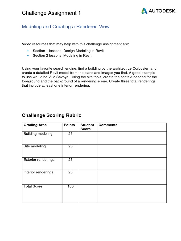 Challenge Assignment 1 - 1 | PDF