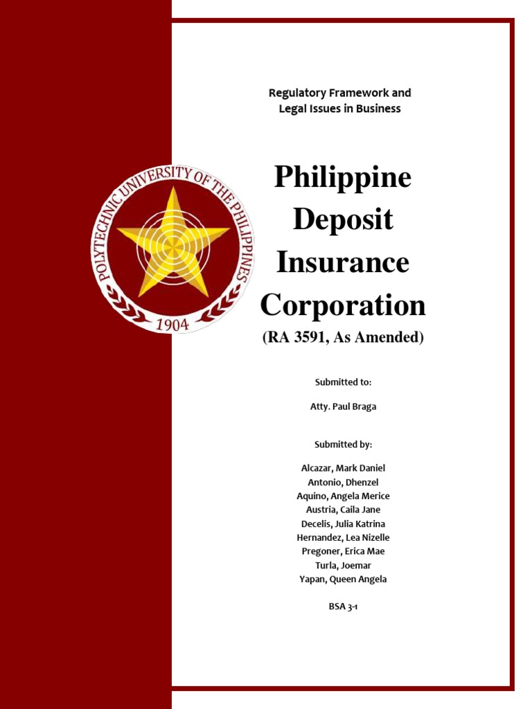 Pdic Act | PDF | Deposit Insurance | Deposit Account