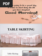 10 Basic Table Skirting Designs | PDF | Grilling | Cooking