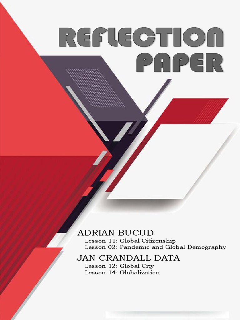 Reflection Paper CONWORLD | PDF | Citizenship | Trade