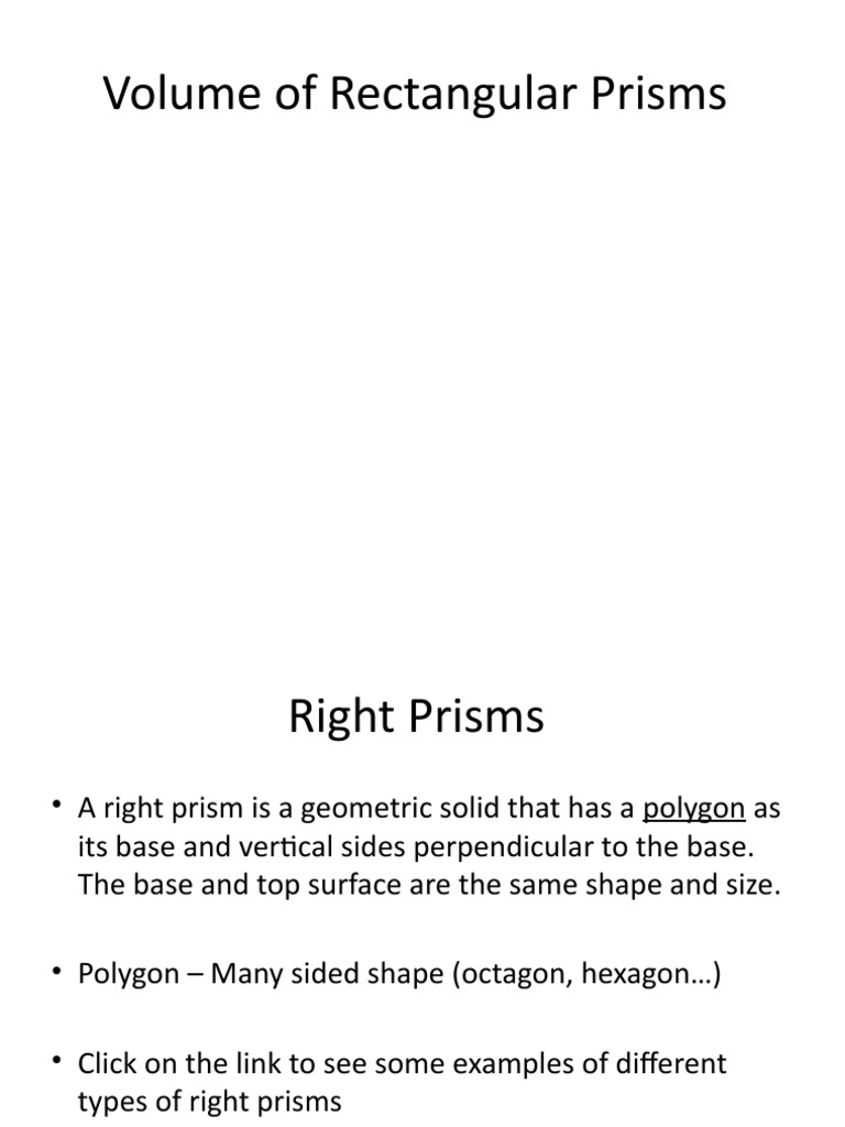 Volume Calculation for Rectangular Prisms | PDF | Volume | Area