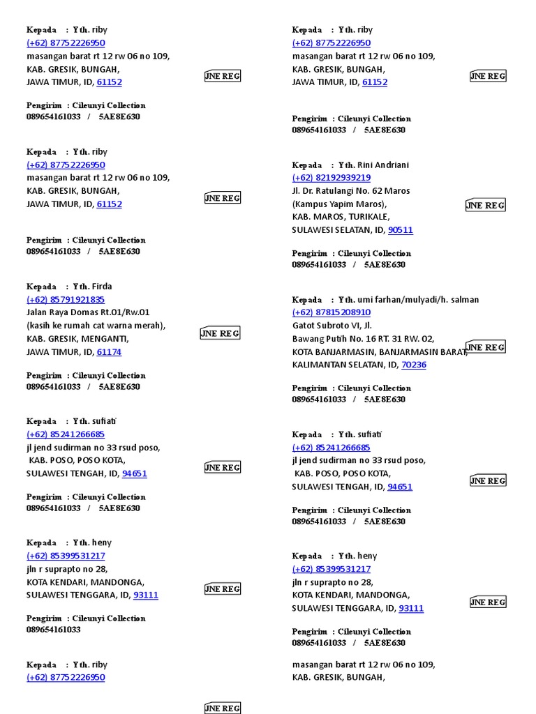 Form Paket | PDF