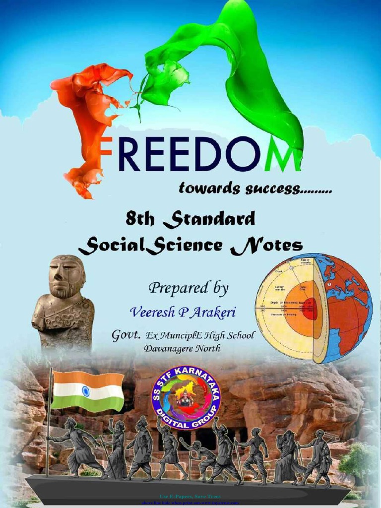 8th STD Social Science Notes Eng Version 2017-18 Veeresh | PDF ...