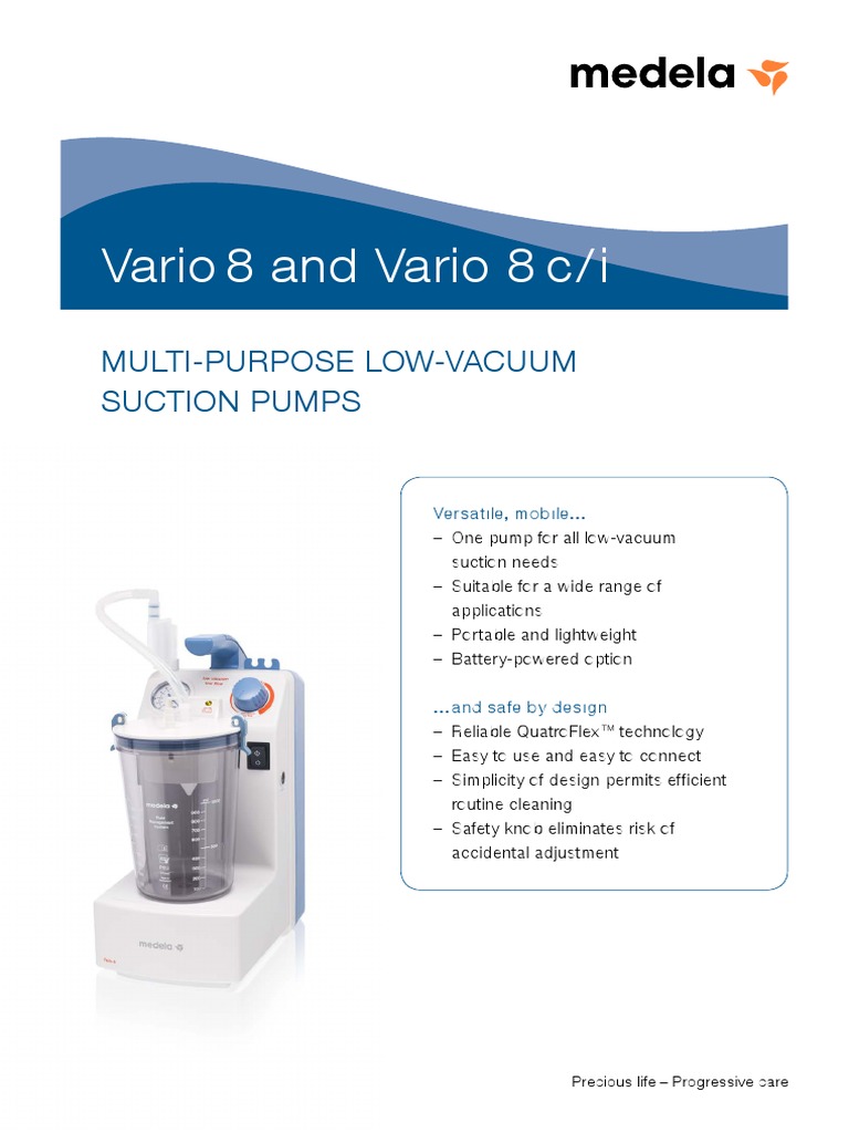Vario 8 and Vario 8 C / I: Multi-Purpose Low-Vacuum Suction Pumps | PDF ...