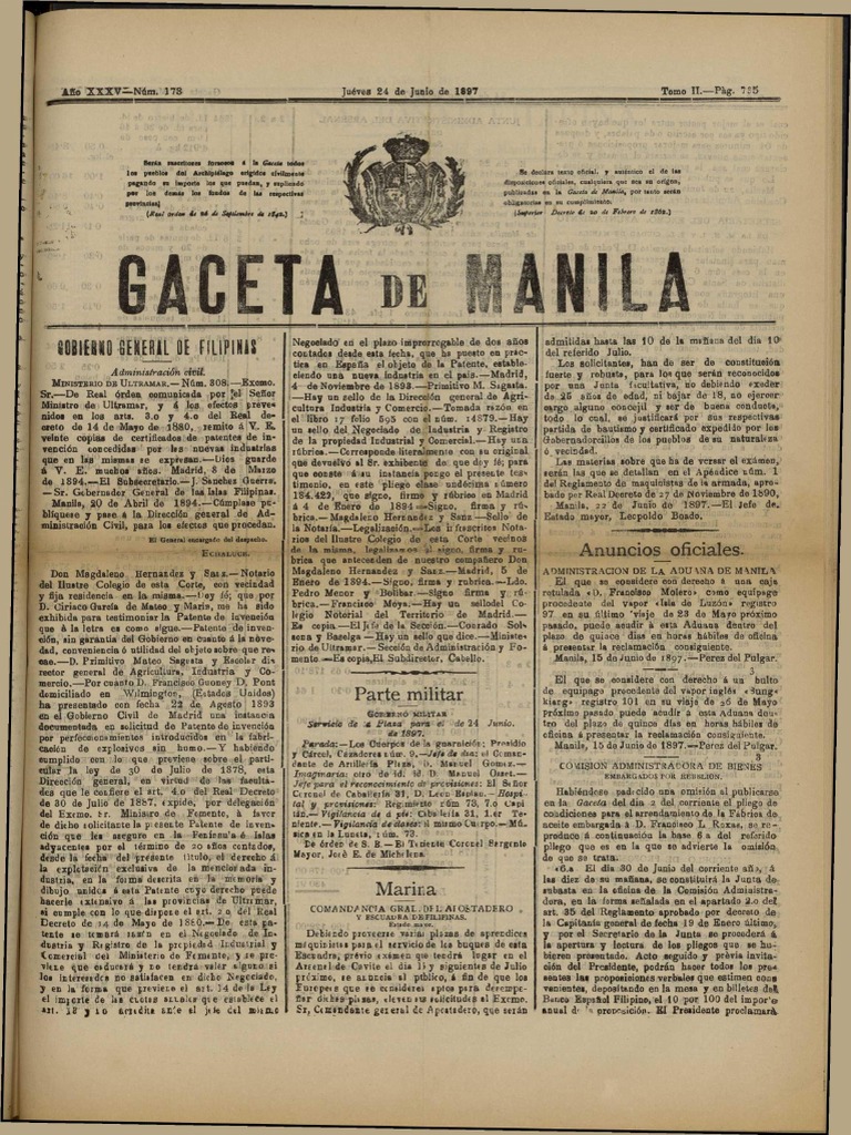 Gaceta de Manila 24 Jun 1897 | PDF