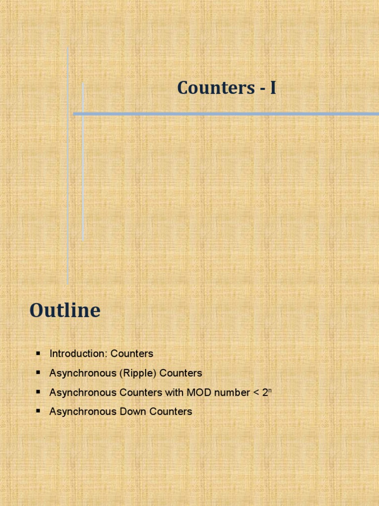 Counter I | PDF | Electrical Engineering | Computer Science
