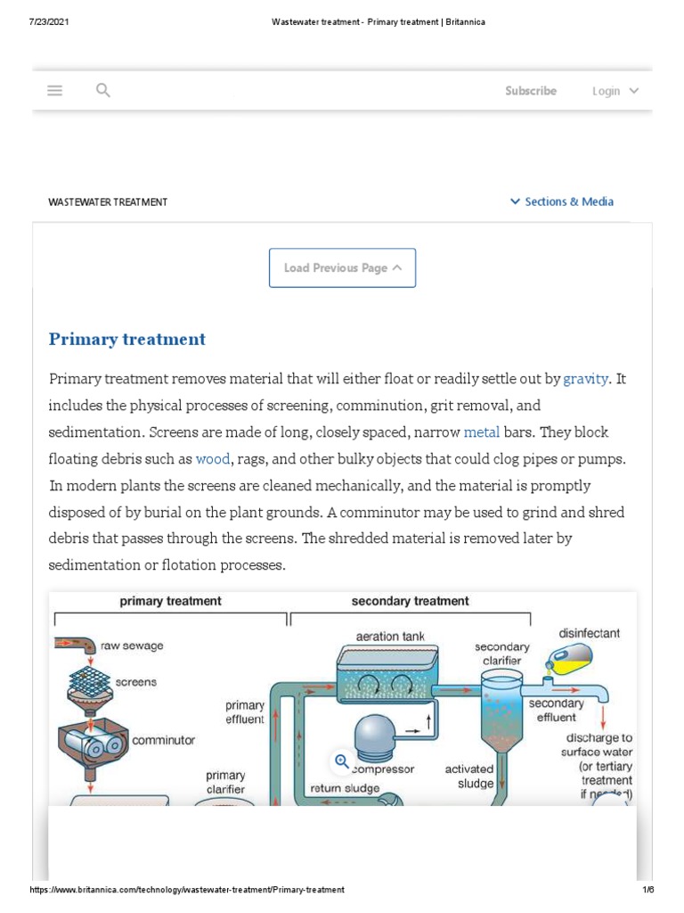 An Overview of Primary Wastewater Treatment Processes and Their Role in ...