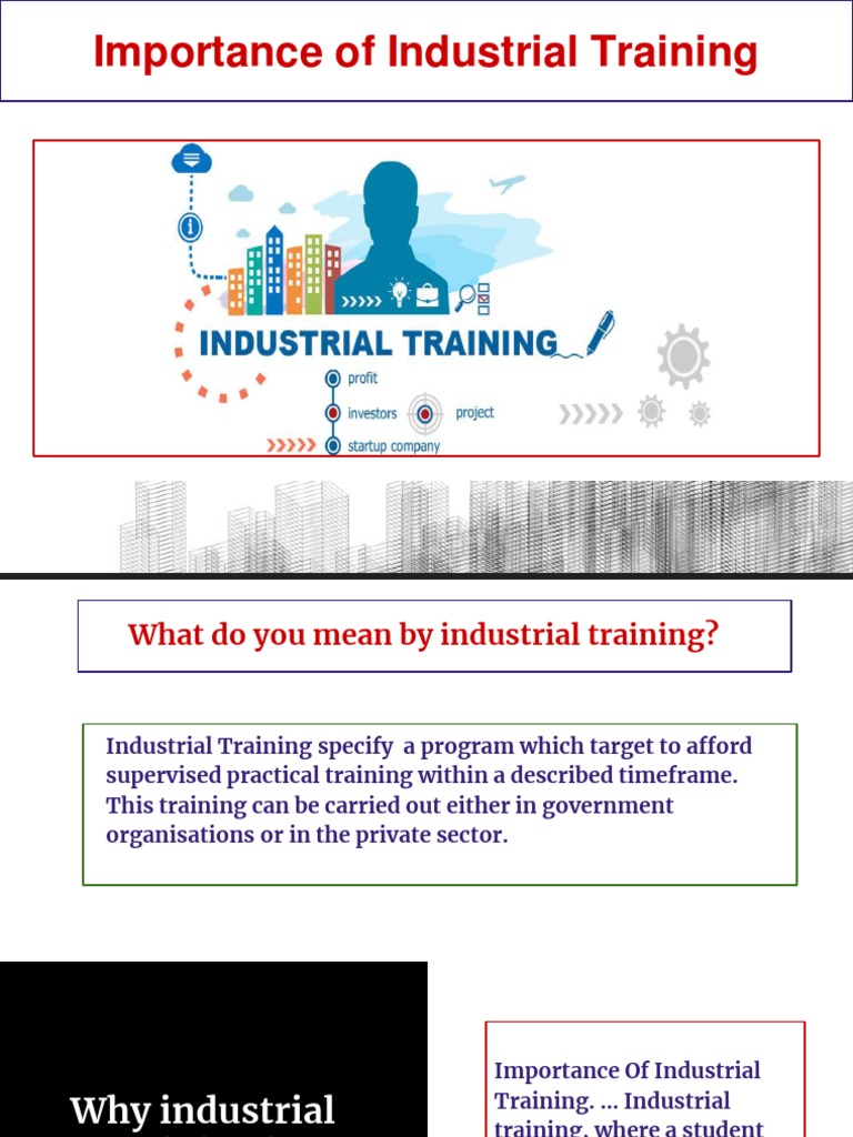 Importance of Industrial Training | PDF