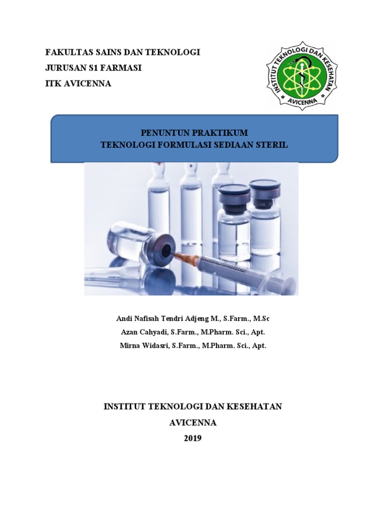 Fakultas Sains Dan Teknologi Jurusan S1 Farmasi Itk Avicenna | PDF