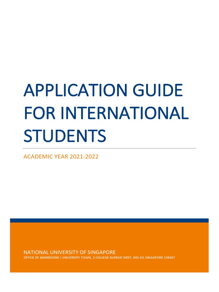 Nus Application Guide Cat D | PDF | University And College Admission | Sat