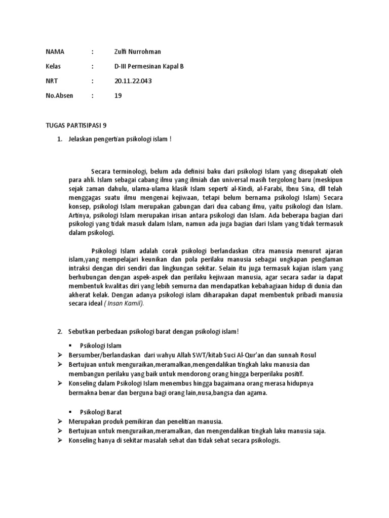 Agama Pertemuan 9 Zulfi | PDF