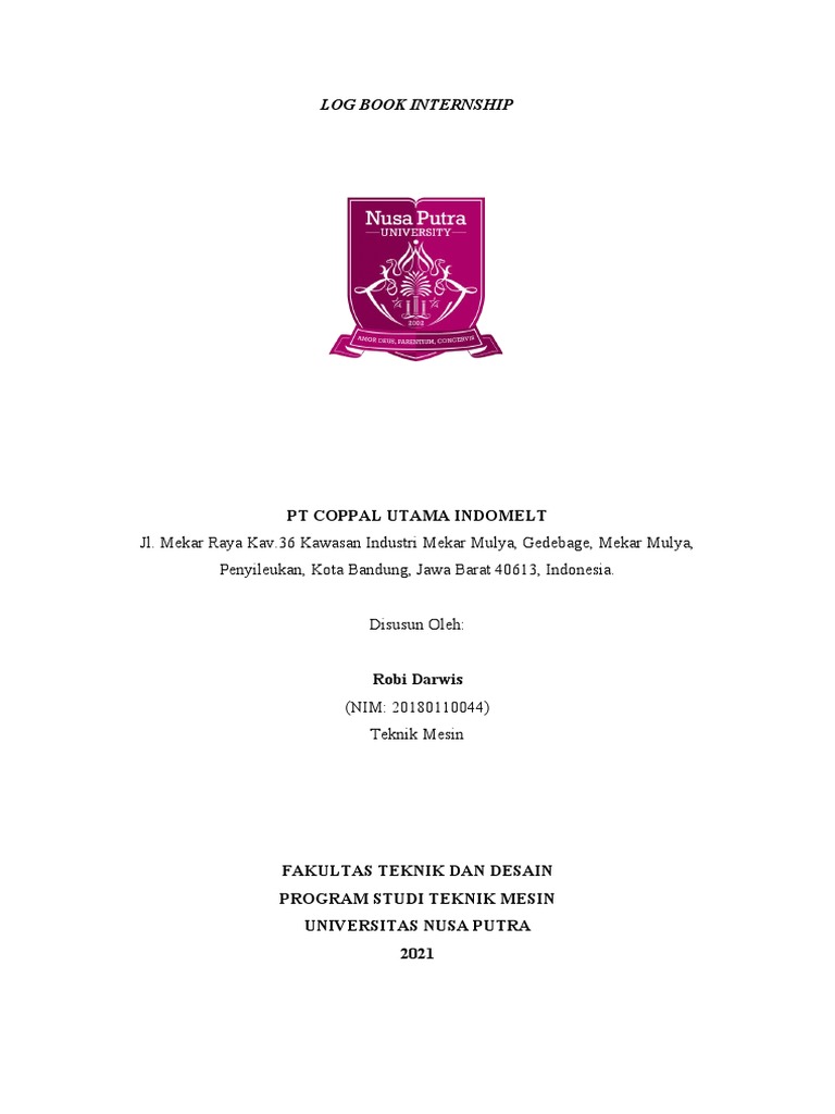Logbook Internship Pdf
