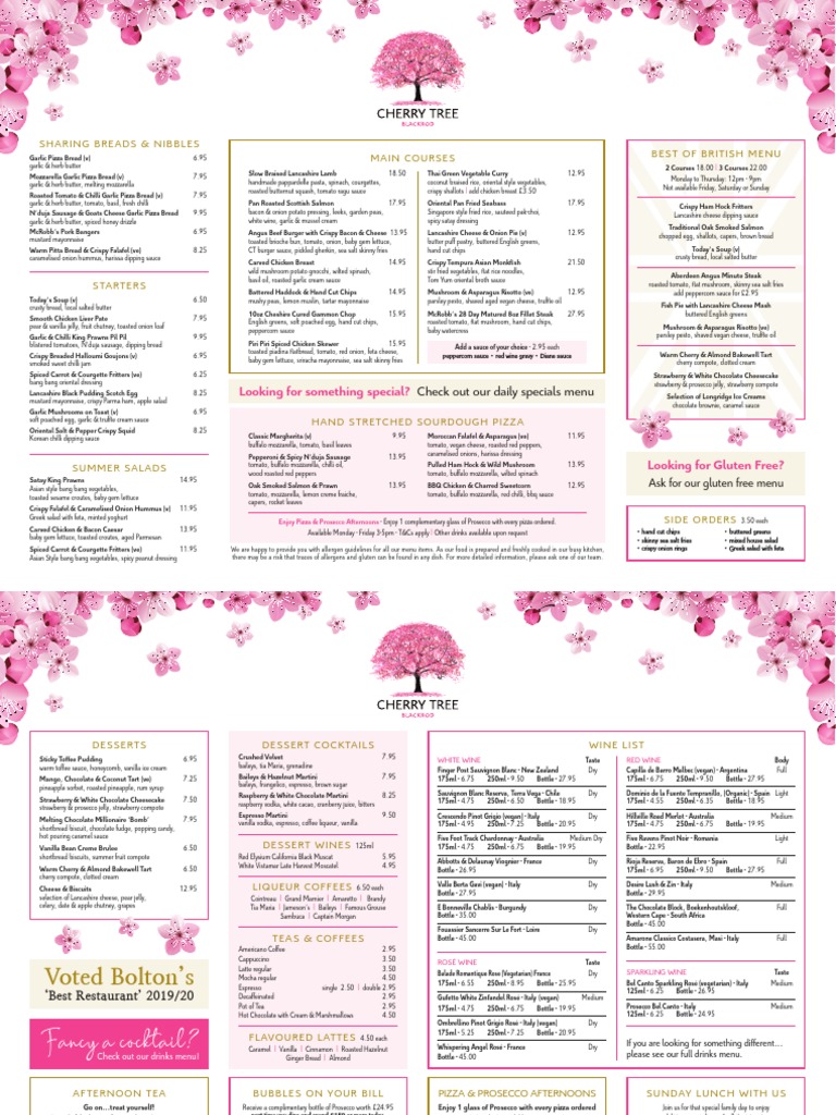 Cherry Tree Main Menu v6 - July 21 | PDF | Sausage | Salad