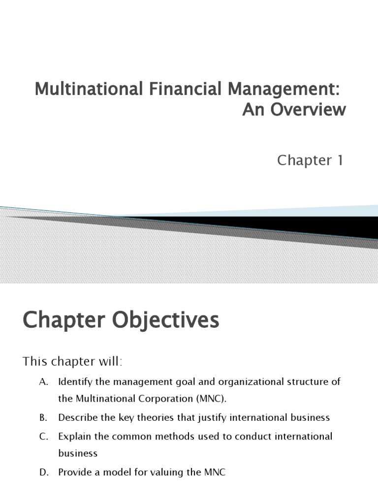 Multinational Financial Management: An Overview | PDF | Multinational ...