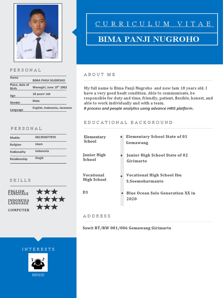 CV Bima Panji Nugroho | PDF