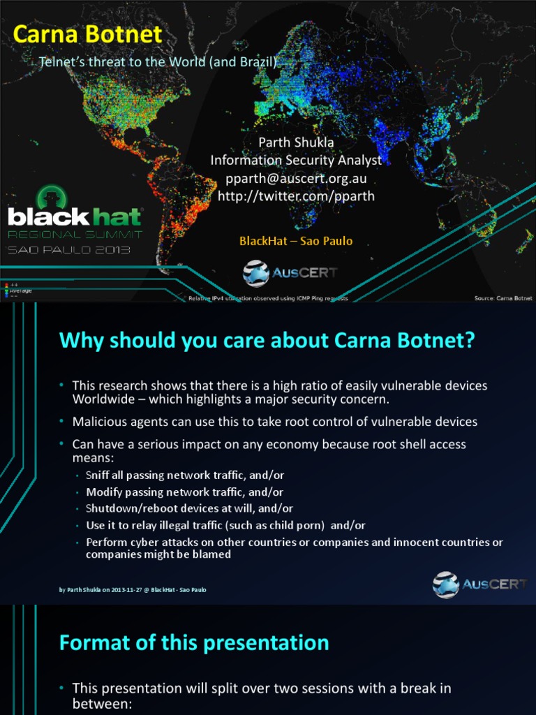 2013-11-27 - BlackHat - Sao Paulo - Carna Botnet | PDF | Internet ...
