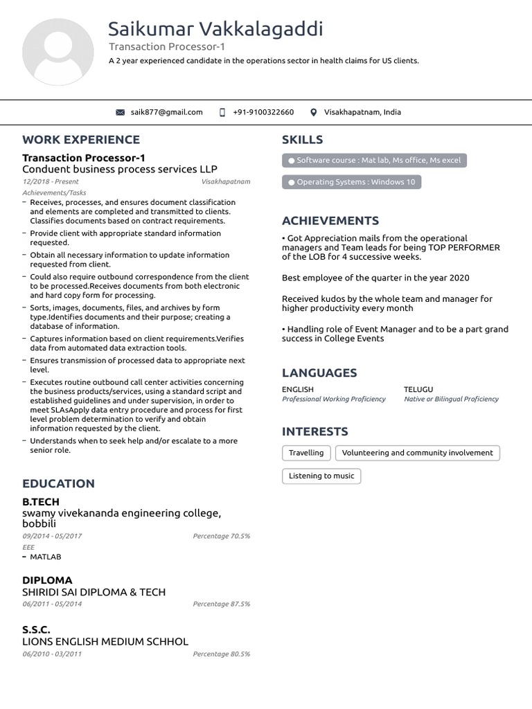 Saikumar Vakkalagaddi: Work Experience Skills | Descargar gratis PDF | Information Science ...