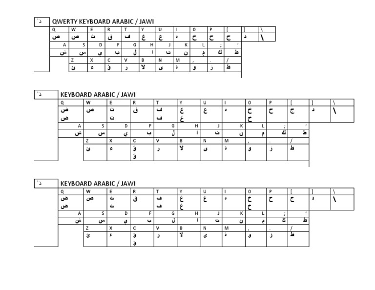 Keyboard Arabic Jawi | PDF