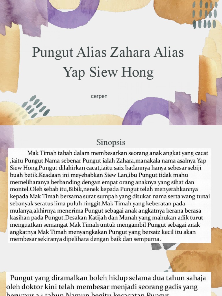 Pungut Alias Zahara Alias Yap Siew Hong | PDF