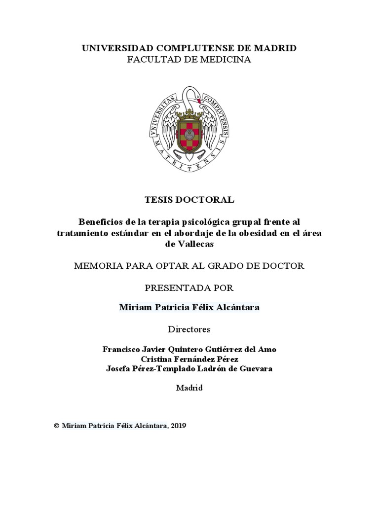 Tesis Terapia Psicologica Grupal Obesidad | Descargar gratis PDF ...