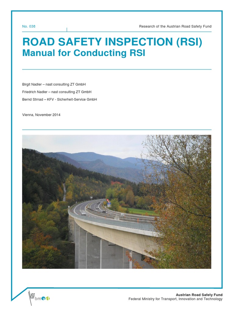 Road Safety Inspection Manual Overview | PDF | Traffic Collision | Road
