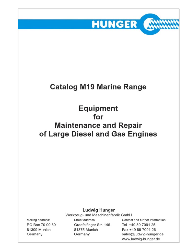 CATALOG M19 Marine Range | PDF | Grinding (Abrasive Cutting) | Electric ...