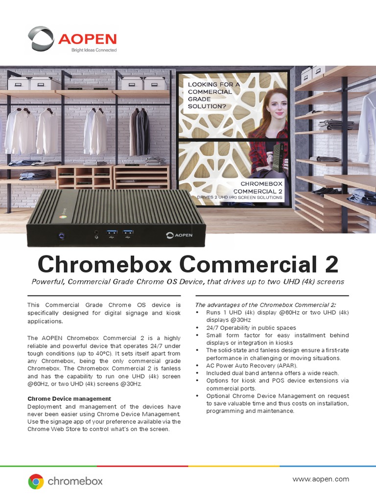Chromebox Commercial 2: Powerful, Commercial Grade Chrome OS Device ...