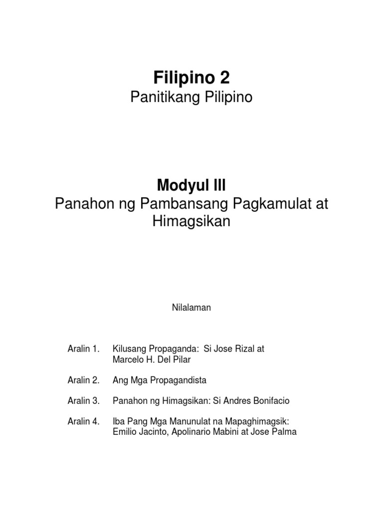 Fil 2 Mod 3 | PDF