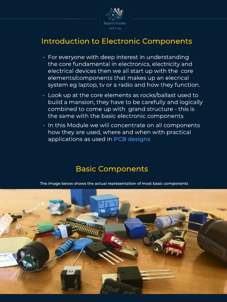 Introduction To Electronic Components Pt-1 08-Jun-2021-081326 | PDF ...
