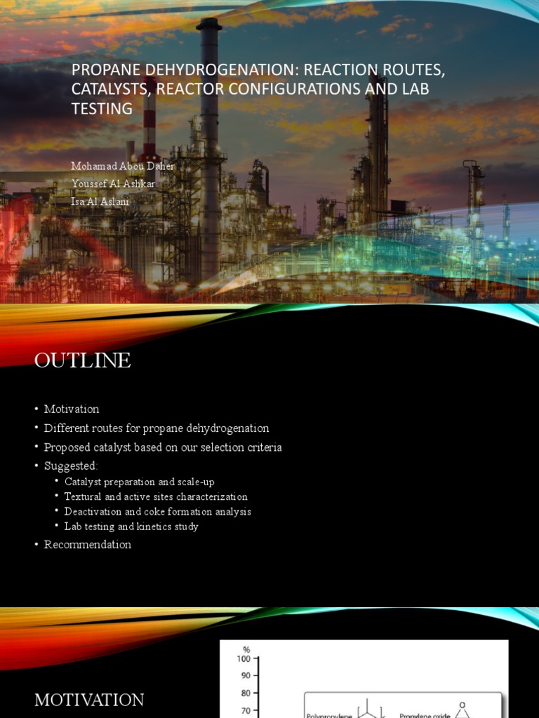 Propane Dehydrogenation: Catalysts & Testing | PDF | Catalysis ...