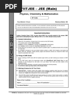 FIITJEE AITS JEE Adv Part-1 Paper-1 | PDF | Circle | Force