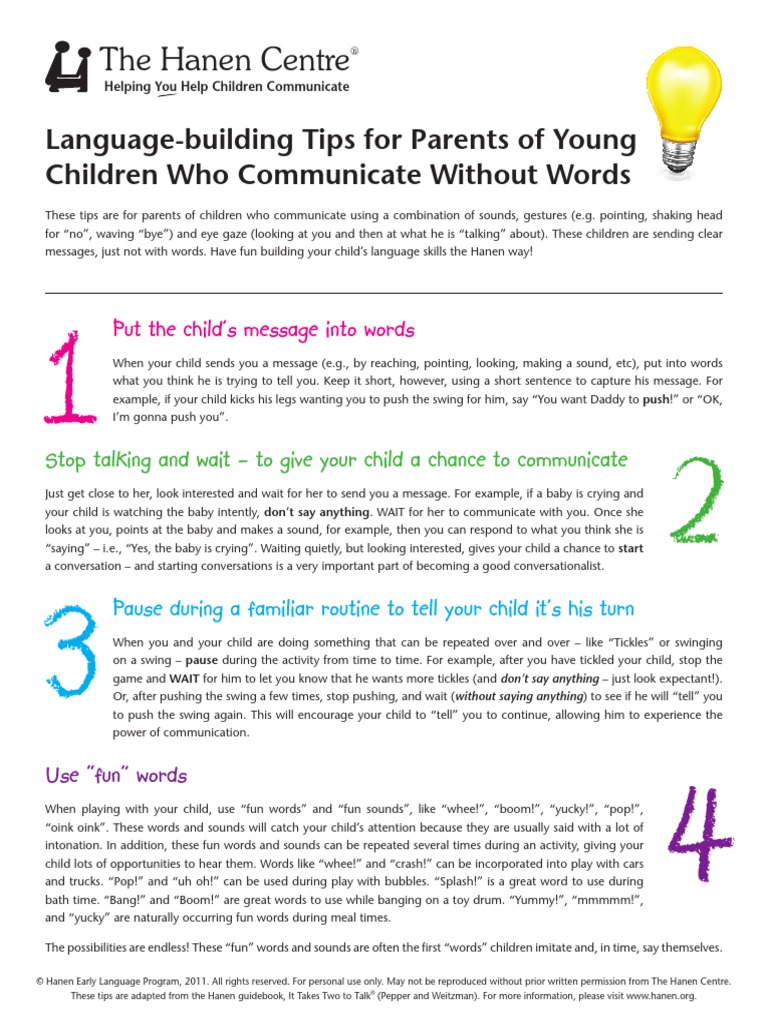 10 Language-Building Tips For Parents of Young Children Who Communicate ...
