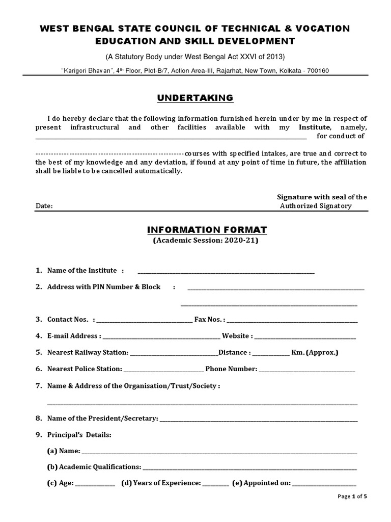 West Bengal State Council of Technical & Vocation Education and Skill ...