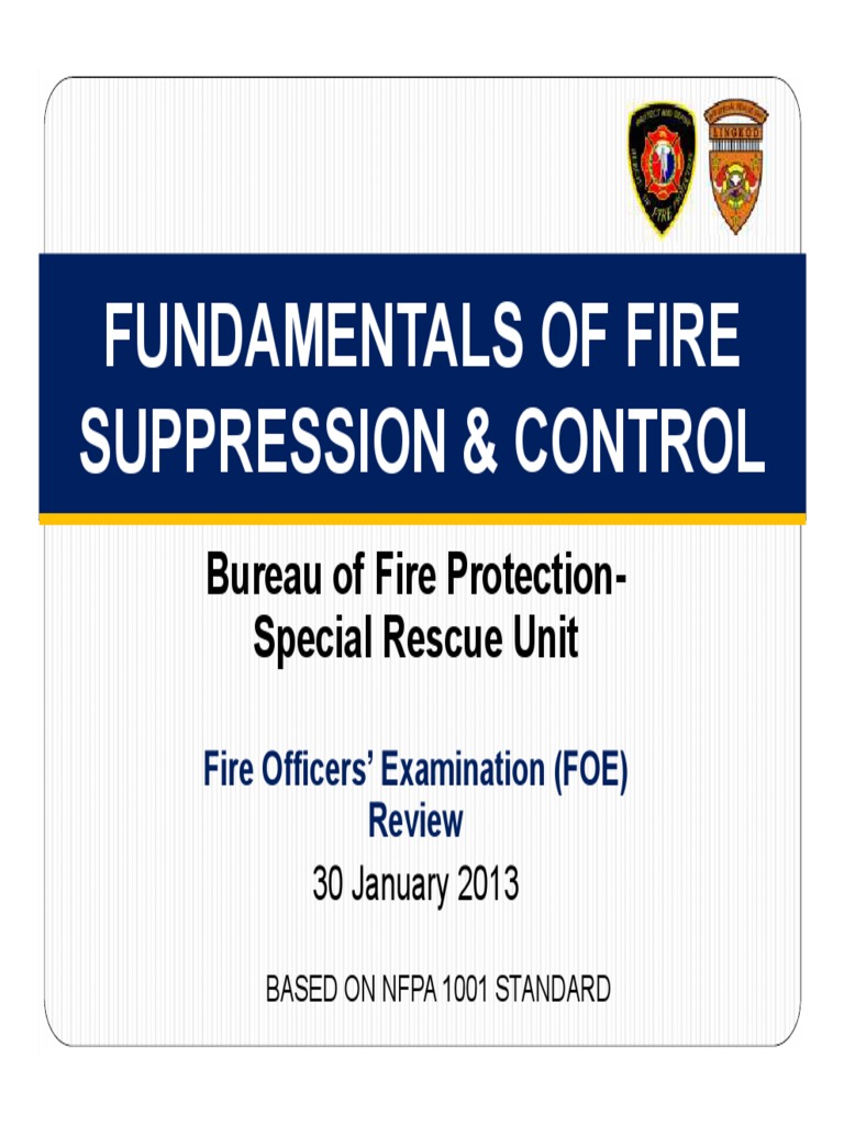 BFP Suppression & Prefire Planning | PDF | Fires | Fire Engine