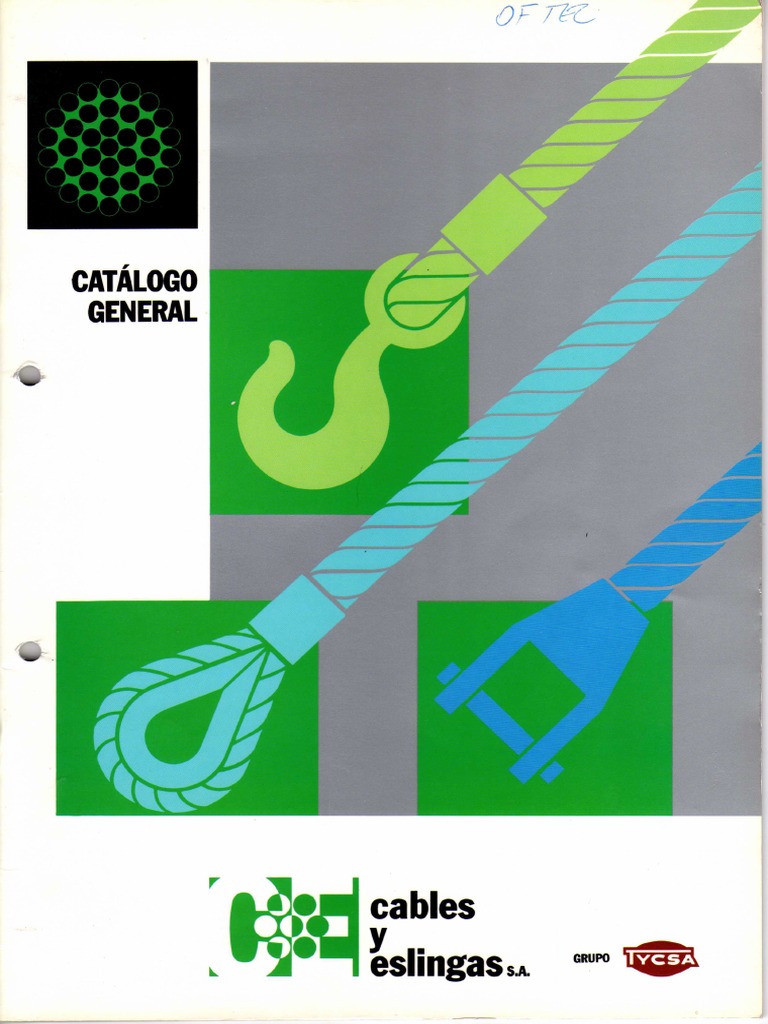 Cables y Eslingas-Catálogo General | PDF