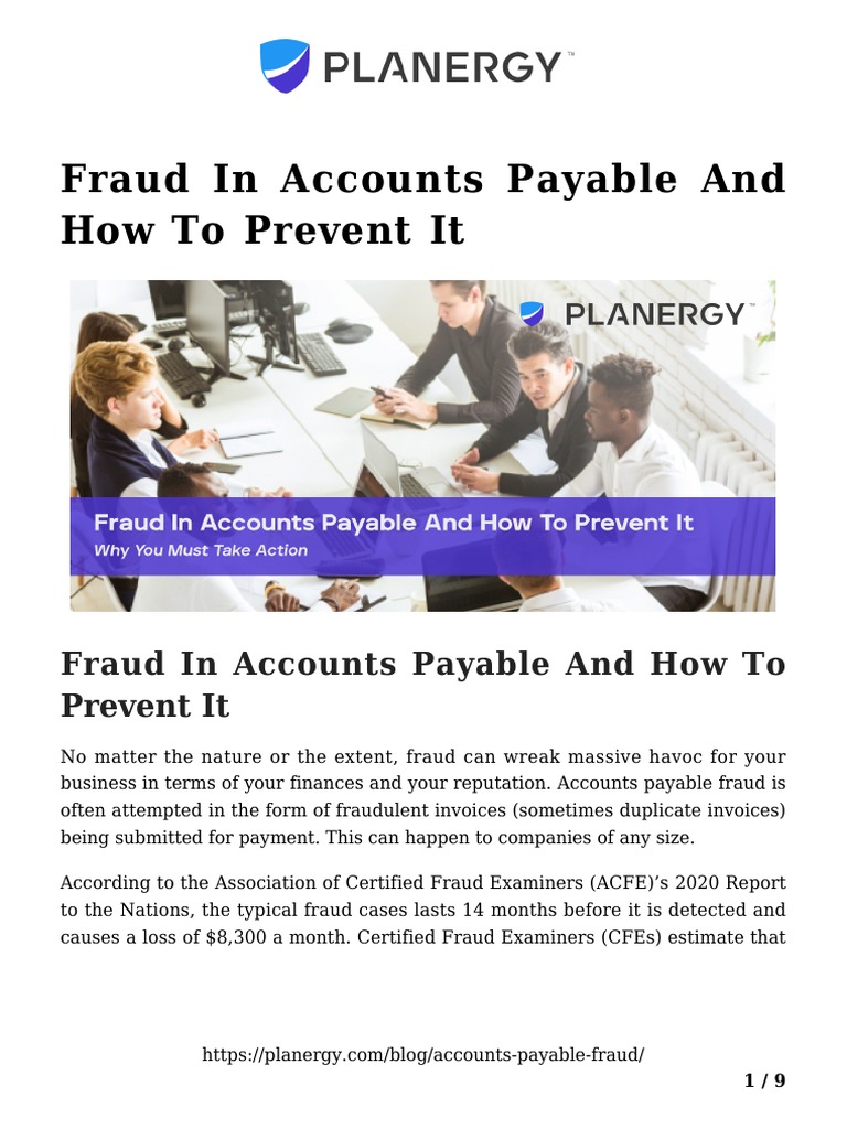 Fraud in Accounts Payable and How To Prevent It | PDF | Accounts ...
