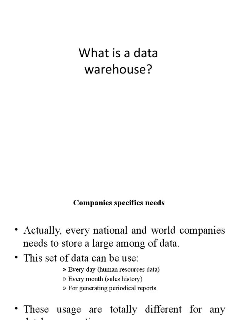 Understanding Data Warehousing Basics | PDF | Computers | Technology ...