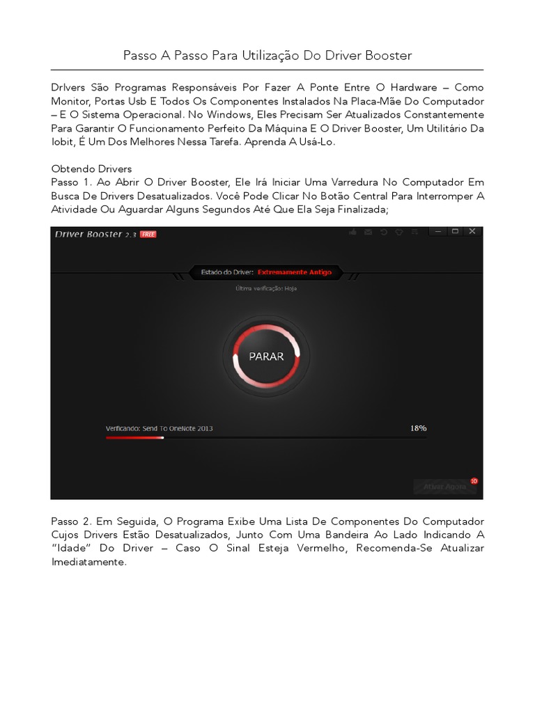 Como Usar o Driver Booster | PDF | Driver de dispositivo | Microsoft ...