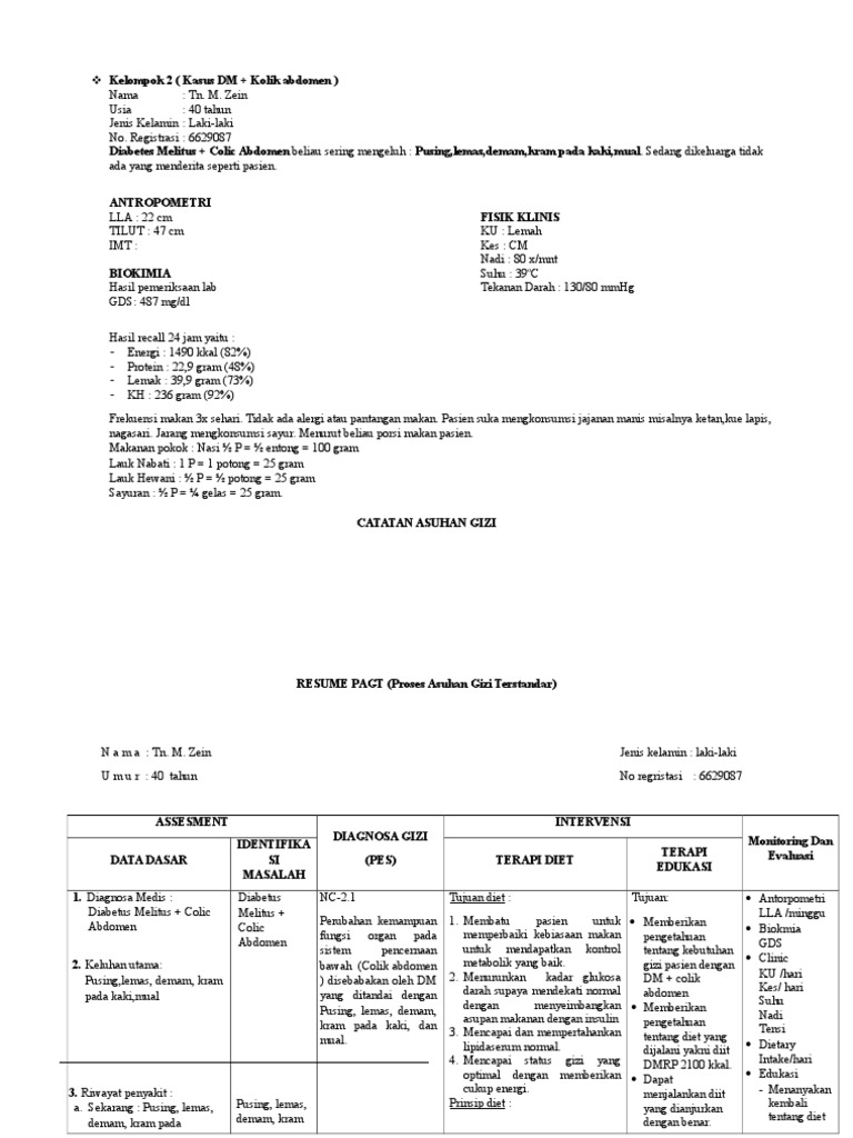 NCP DM Colik Abdomen Kel2 | PDF