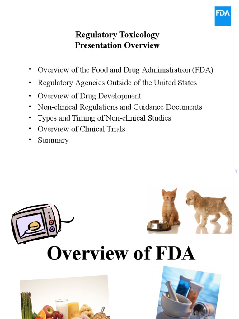 USFDA Regulatory Toxicology Overview | PDF | Phases Of Clinical ...
