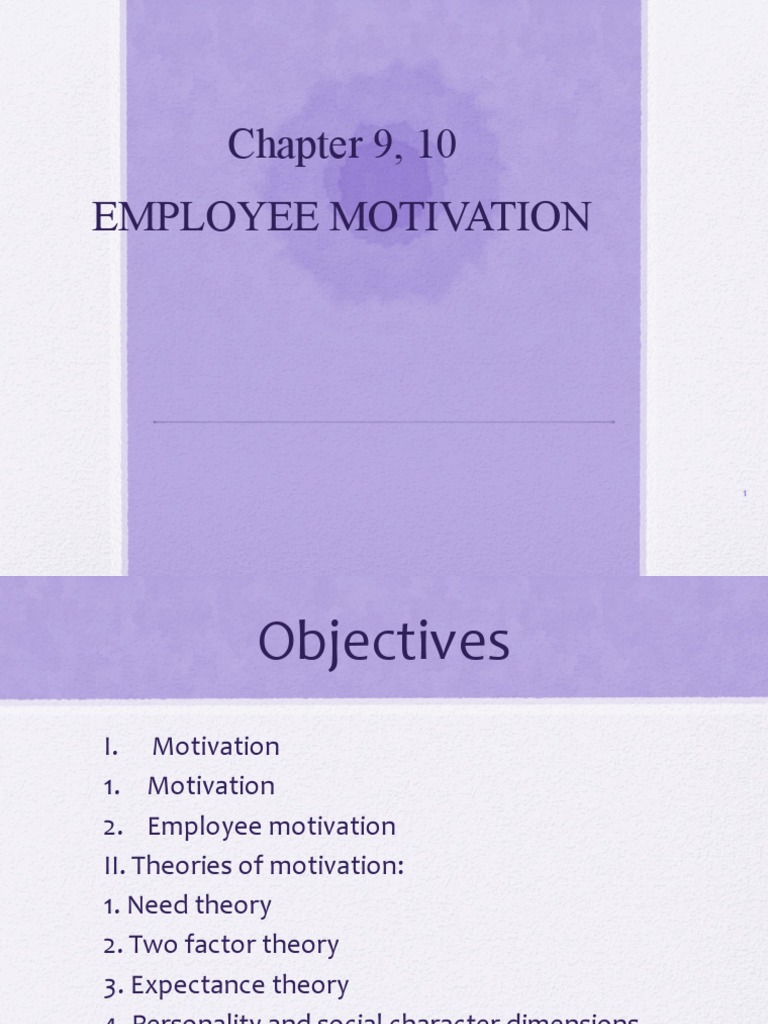Ob Chapter 9 - Motivation | PDF | Motivation | Motivational