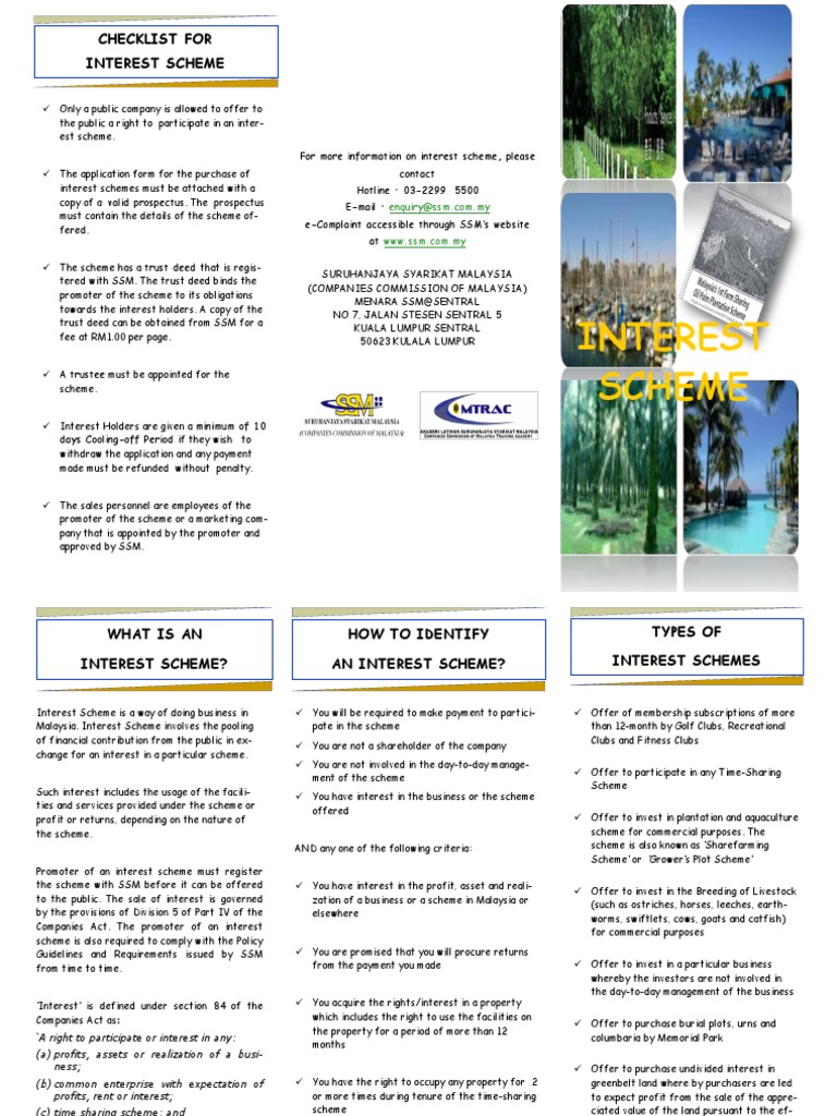 Interest Scheme Brochure | PDF | Business | Private Law