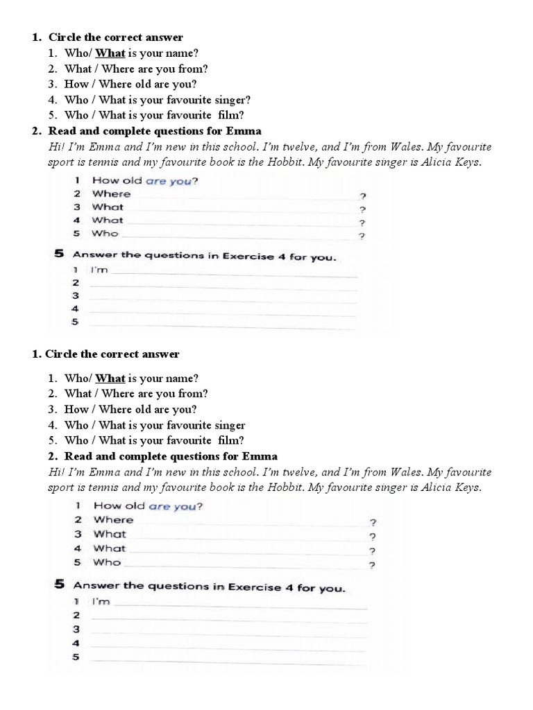 Circle The Correct Answer | PDF | Language Arts & Discipline