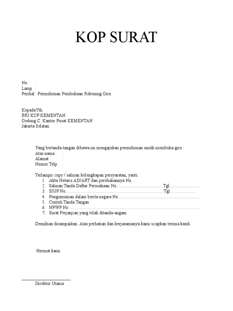 Giro Bri KCP Kementan | PDF | Hukum