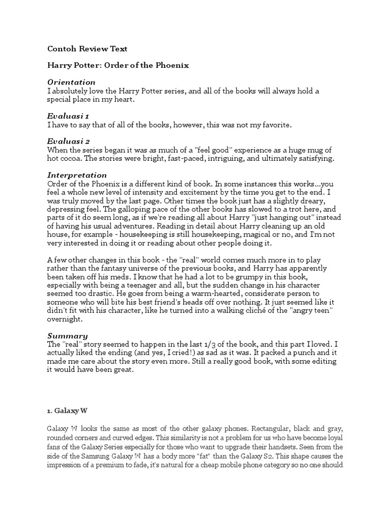 Contoh Review Text | Download Free PDF | Smartphone | Blackberry