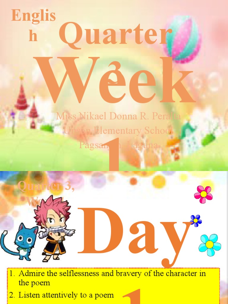 Quarter 3, Week 1 English Inkay - Peralta | PDF | Noun | Linguistics