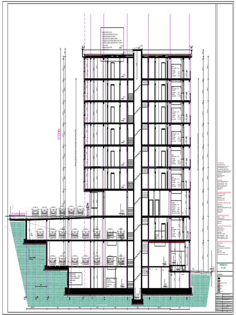 A Building Section - Drawing | PDF