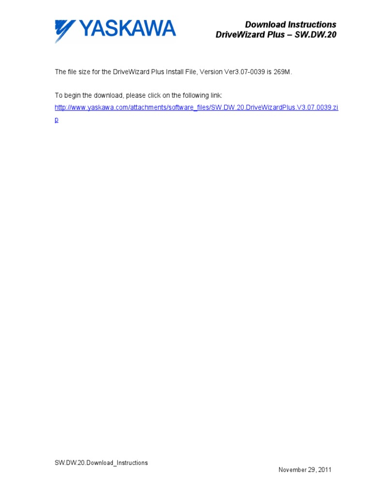 Instructions Drivewizard Plus - SW - Dw.20 | PDF
