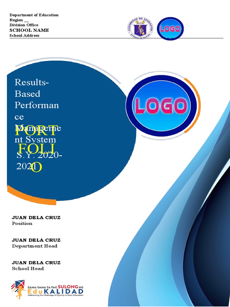 RPMS Portfolio Template Cover | PDF